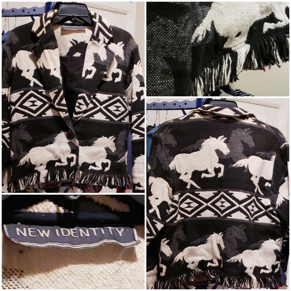 New Identity | Jackets & Coats | New Identity Horse Jacket Sz Medium ...